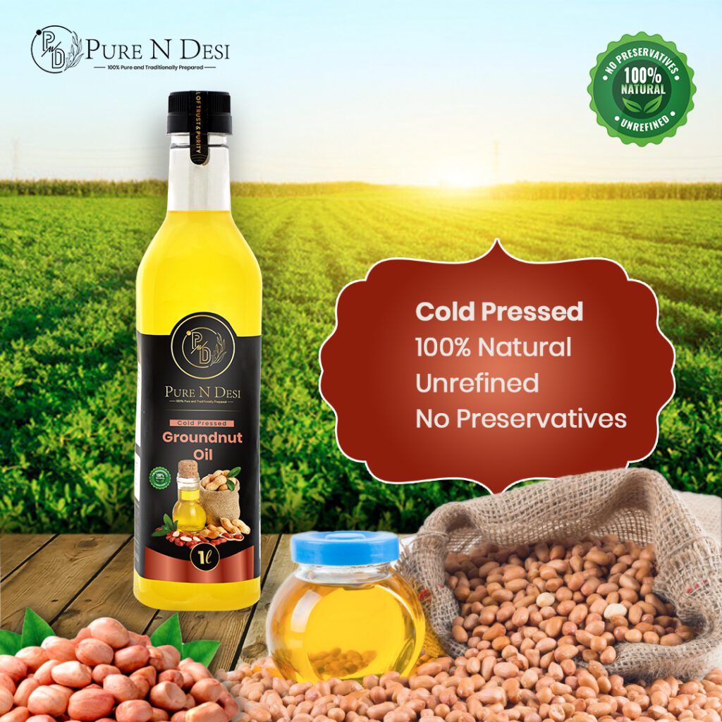 Buy Pure Cold Pressed Groundnut Oil - Nutty Flavor & Healthy